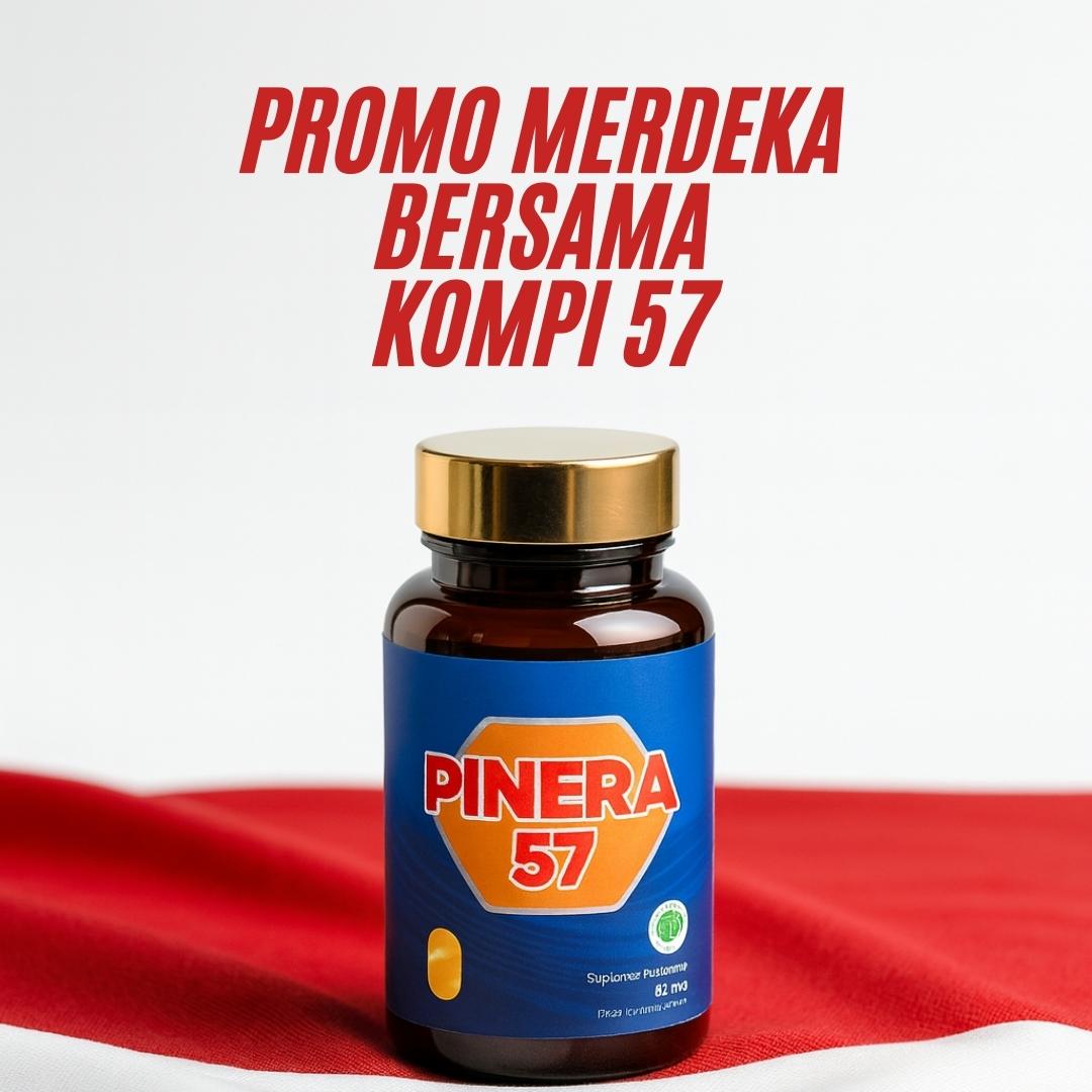 Promo Merdeka Kompi 57 – Gratis Ongkir & Bonus Pinera 57